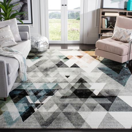 Click here for Safavieh Porcello Iola Abstract Area Rug Grey / Bl... prices