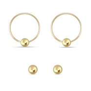 Simply Pearl Collection-10 Karat Earring with 5MM Cultured Freshwater ...