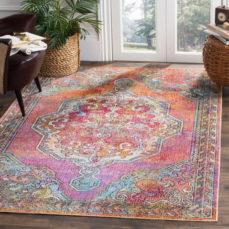 Click here for Safavieh Crystal Dean Traditional Area Rug Orange... prices