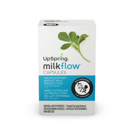UpSpring Milkflow, Vegetarian Capsules, Helps Support Breast Milk ...