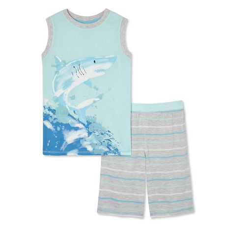 Click here for George Boys Tank And Short 2-Piece Set Turquoise X... prices