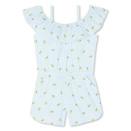 Click here for George Toddler Girls Printed Romper Blue 4T prices