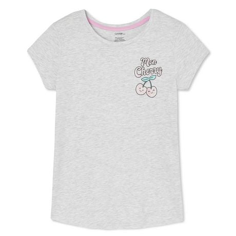 Click here for George Girls Short Sleeve Screen Tee Grey M prices