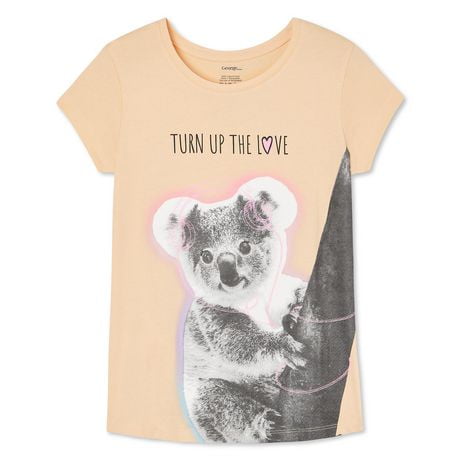 Click here for George Girls Short Sleeve Screen Tee Orange Xs prices
