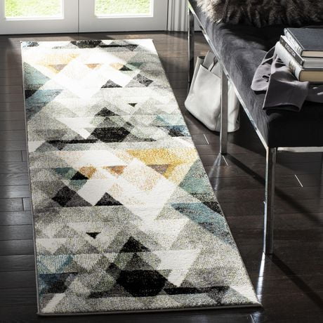 Click here for Safavieh Porcello Iola Abstract Area Rug Grey / Bl... prices