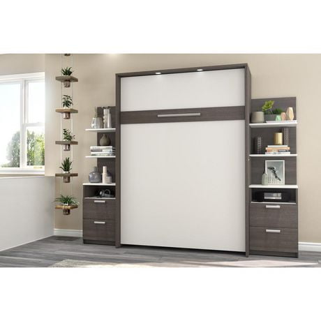 Click here for Bestar Cielo 98W Full Murphy Bed W/ Floating Shelv... prices