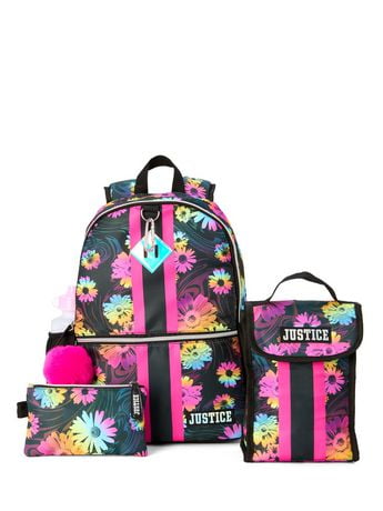Justice Backpack Set, Floral 6pc backpack set - Walmart.ca