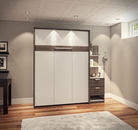 Click here for Bestar Cielo 85W Queen Murphy Bed W/ Floating Shel... prices