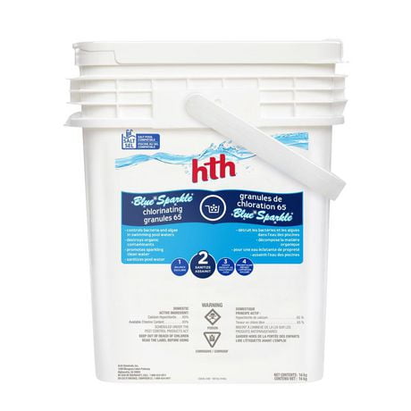 hth® Blue Sparkle Chlorinating Granules 65, 16kg - Walmart.ca