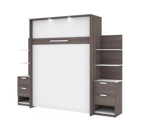 Click here for Bestar Cielo 105W Queen Murphy Bed W/ Floating She... prices