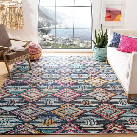 Click here for Safavieh Madison Zaman Geometric Area Rug Black /... prices