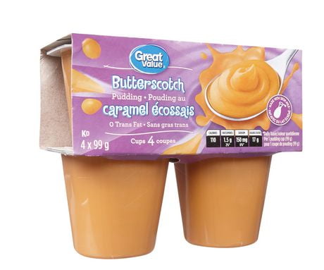 Great Value Butterscotch Pudding | Walmart Canada