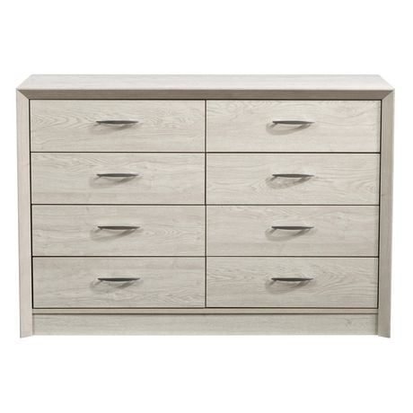 Click here for Corliving Newport Wide Dresser White Washed Oak prices