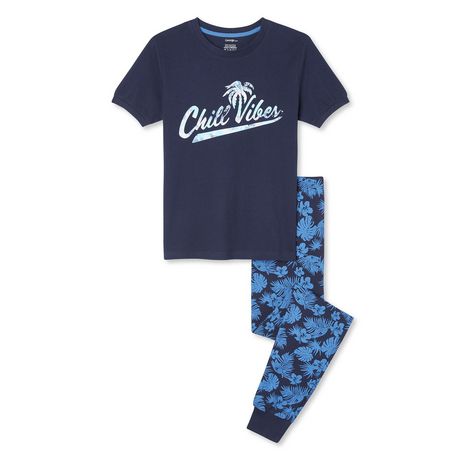 Click here for George Boys Cotton Pajamas 2-Piece Set Navy Xs prices