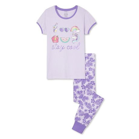 Click here for George Girls Cotton Pajamas 2-Piece Set Purple Xs prices
