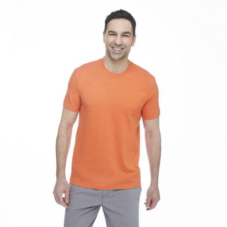 Click here for George Mens Basic Crew Neckline Tee Orange S prices
