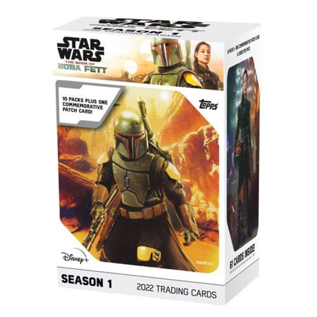22 Topps Trading Cards: Star Wars Book of Boba Fett Blaster Box ...