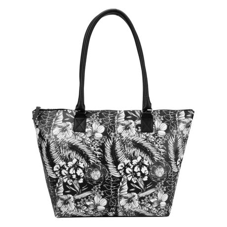 AMF Black And White Floral Tote | Walmart Canada