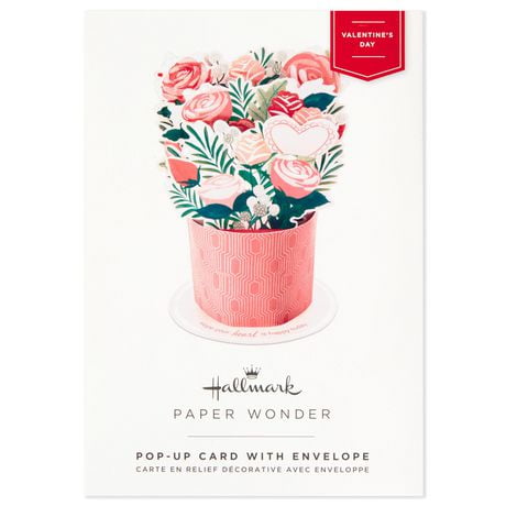 Hallmark Paper Wonder Pop Up Valentines Day Card, Displayable Bouquet ...