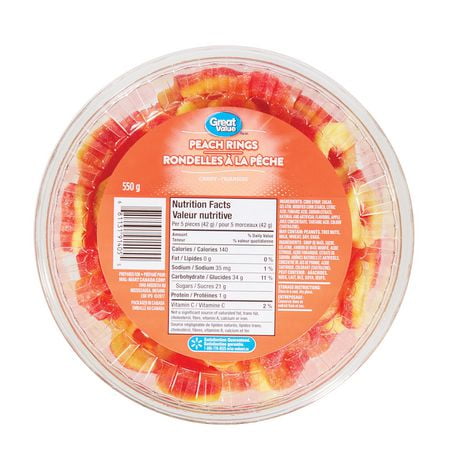 Great Value Peach Rings Candy | Walmart Canada