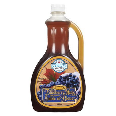 Steeves Maples - 750ml Rich Natural Blueberry Maple Taste Syrup ...