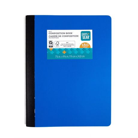 PEN+GEAR POLY 200PG COMP BOOK BLUE | Walmart Canada