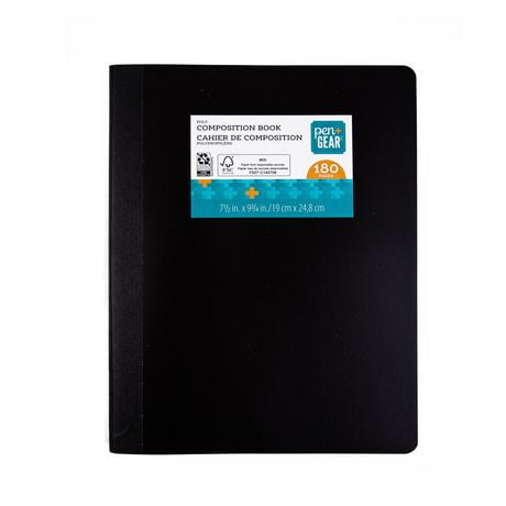 PEN+GEAR POLY 200PG COMP BOOK BLACK, 200PG COMP - Walmart.ca