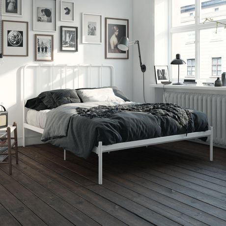 Click here for Dhp Likehome Aaron Metal Bed White Queen prices