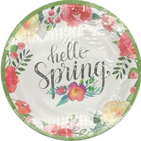 12CT Floral Plates | Walmart Canada