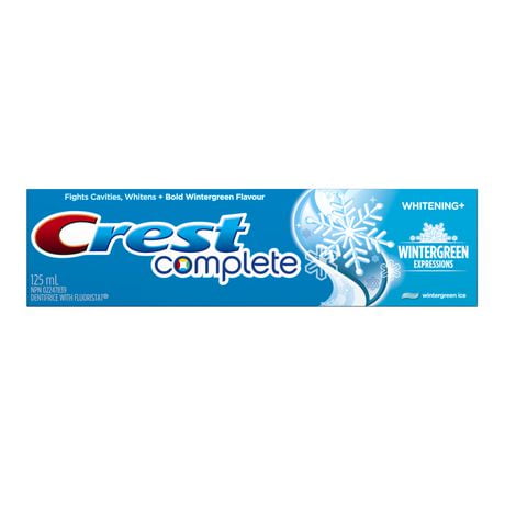 Crest Complete Whitening Expressions Gel Toothpaste - Wintergreen Ice ...