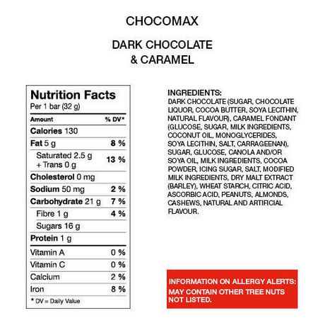 Chocomax Dark Chocolate Almond Nougat bar | Walmart Canada