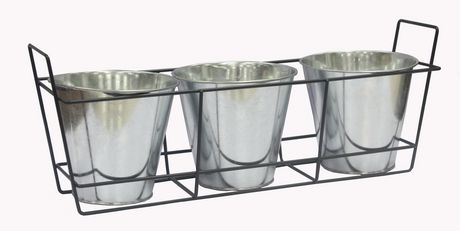 Click here for Hometrends Galvanized 6 Inch Pots With Stand Galva... prices