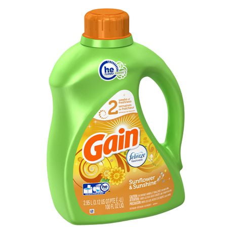 Gain HEC with Febreze Freshness Sunflower & Sunshine Liquid Laundry ...