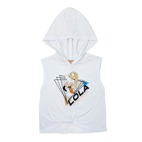 Click here for Space Jam Girls Hooded Sleevless Tank Top White M prices