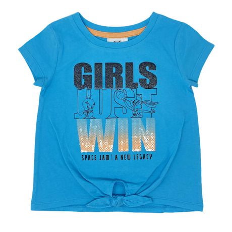 Click here for Space Jam Toddler Girls Front Knotted Short Sleeve... prices