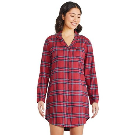 George Women's Flannel Nightshirt - Walmart.ca