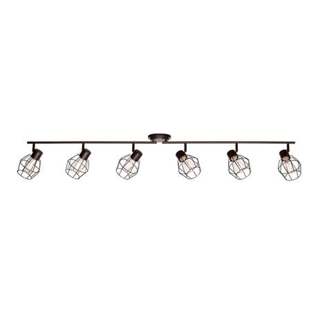 Cedrick 6-Light Track Lighting, Dark Bronze | Walmart Canada
