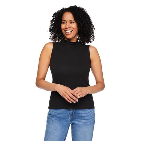Iyla Women's Mock Neckline Rib Top, Sizes S-XXL - Walmart.ca