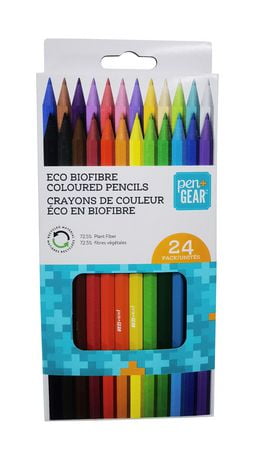 PEN+GEAR 24ct Eco BioFibre Coloured Pencils | Walmart Canada