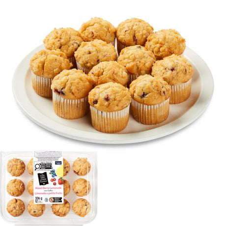 Your Fresh Market Mixed Berry Lemonade Mini Muffins, 12 muffins, 336 g ...