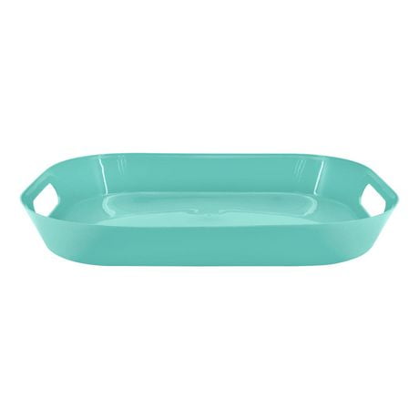Mainstays Aqua Plastic Serving Tray | Walmart Canada