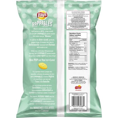 Lay's Poppables Sea Salt Potato Snack | Walmart Canada
