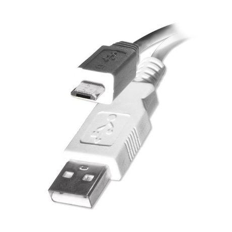 Retail USB 2 AB Micro Cable WH, 6ft | Walmart Canada