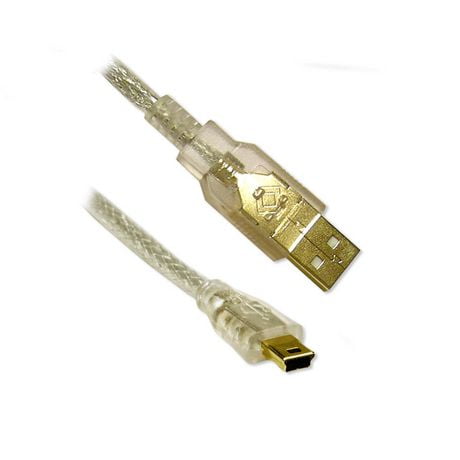 USB 2.0 A to mini B6 MM Cable - 10ft, CL | Walmart Canada
