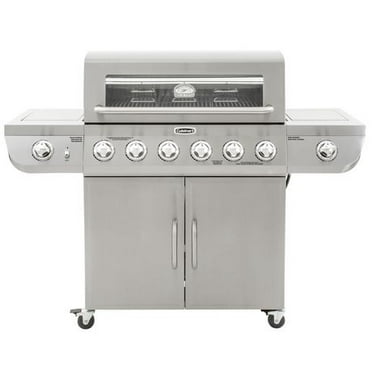 Fervor IC350-S 3 Burner Stainless Steel Gas Grill with FREE Rotisserie ...