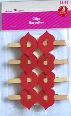 Way to Celebrate 8 Count Lip Shaped Clips - Walmart.ca