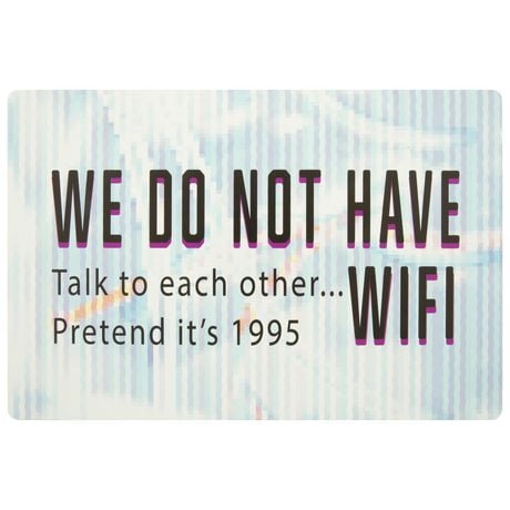 Click here for Perfect Solutions 12X8 Metal Sign - Wifi Blue prices