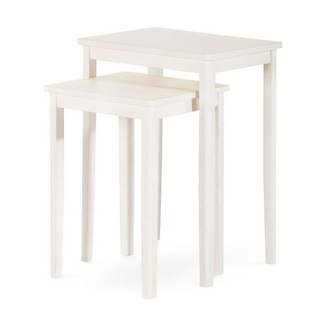 Click here for Forever Eclectic Deux Wood Nesting Tables  Brushed... prices