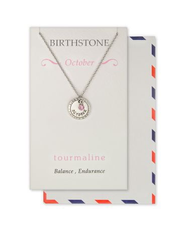 Click here for Save The Moment Necklaceoctober Birthstone Pewter prices