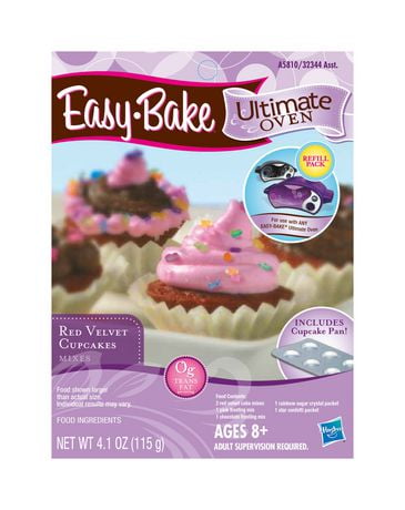 Easy Bake Easy-Bake Ultimate Oven Red Velvet Cupcakes Refill Pack ...
